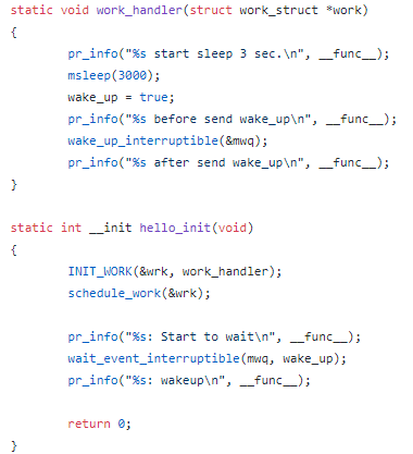 new linux device driver - wait queue