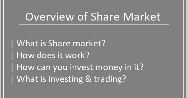 Overview of share market | Basic of share market | stock market