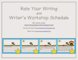 First Grade Lyons' Den: Rate Your Writing and Writer's Workshop ...