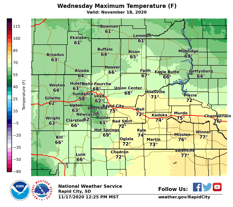 South Dakota Fire Weather: November 2020