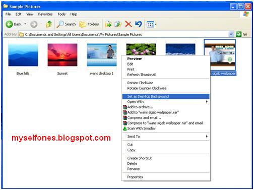 CARA MENAMPILKAN WALLPAPER DI LAYAR DESKTOP KOMPUTER ~ Belajar Blog