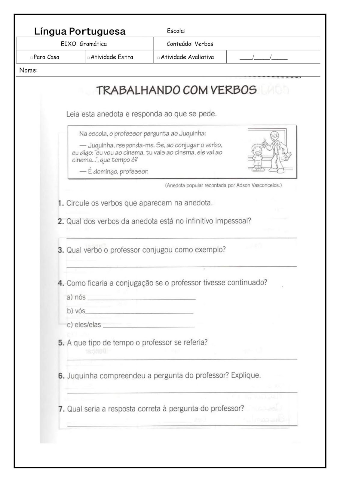 EnsiNanddo: Língua Portuguesa - Verbos