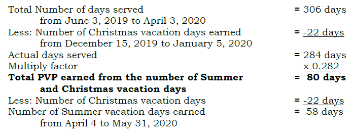 DepEd Memorandum No. 49, s. 2020 Computation of Public School Teacher's ...