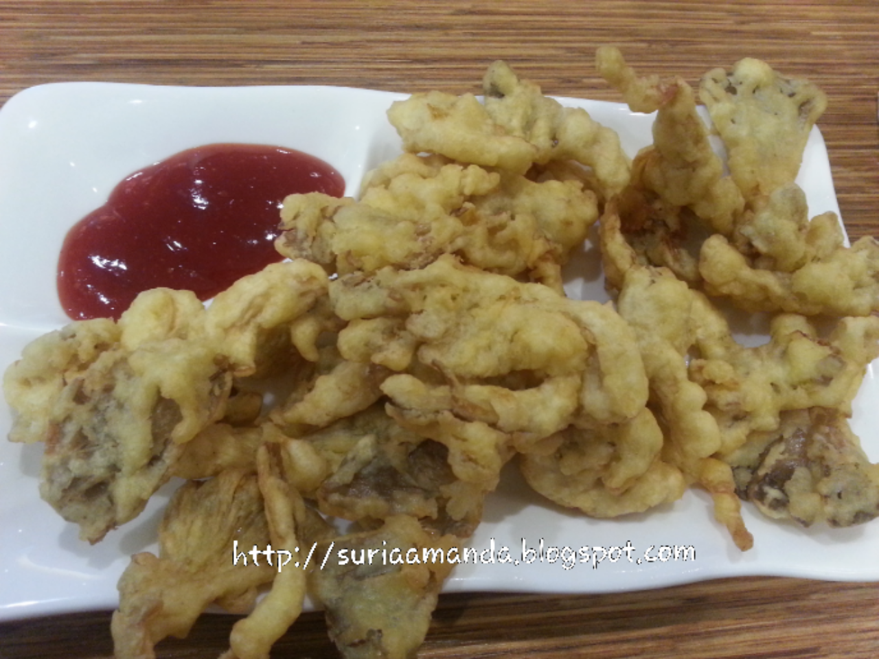 Deep Fried Mushroom & Lemon Lychee ~ SURIA AMANDA