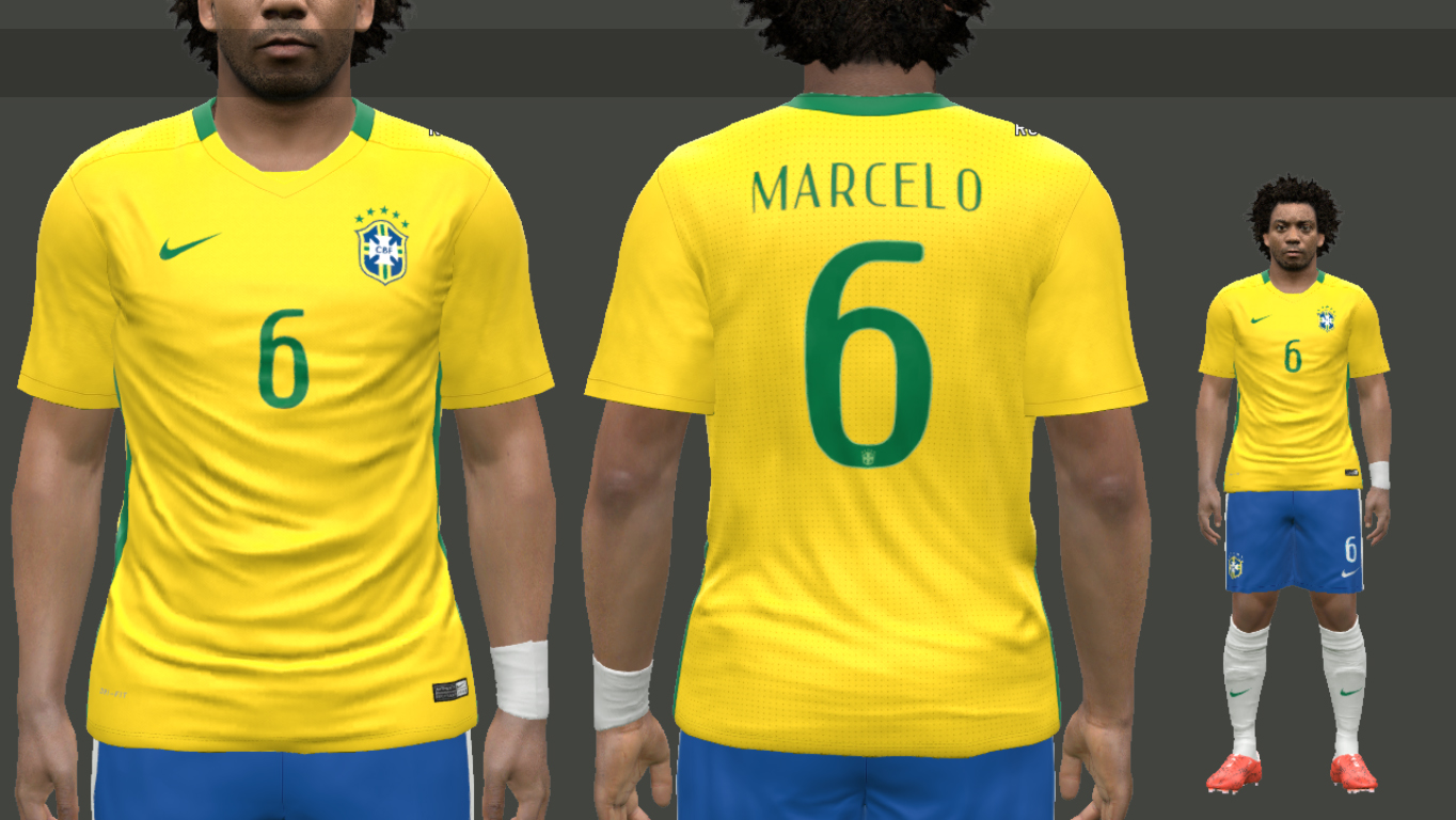 pes-modif: PES 2015 Brazil 2015 Copa America Home Kit by MoHaMmAd