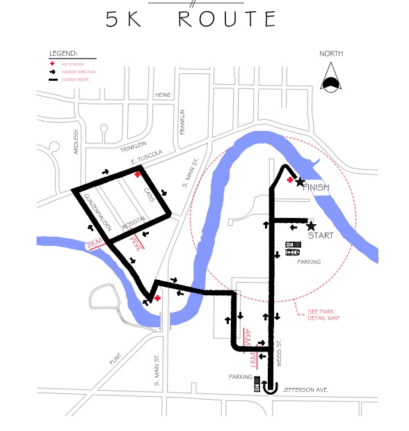 DETROIT RUNNER....: Brückeläufe Half Marathon - Map