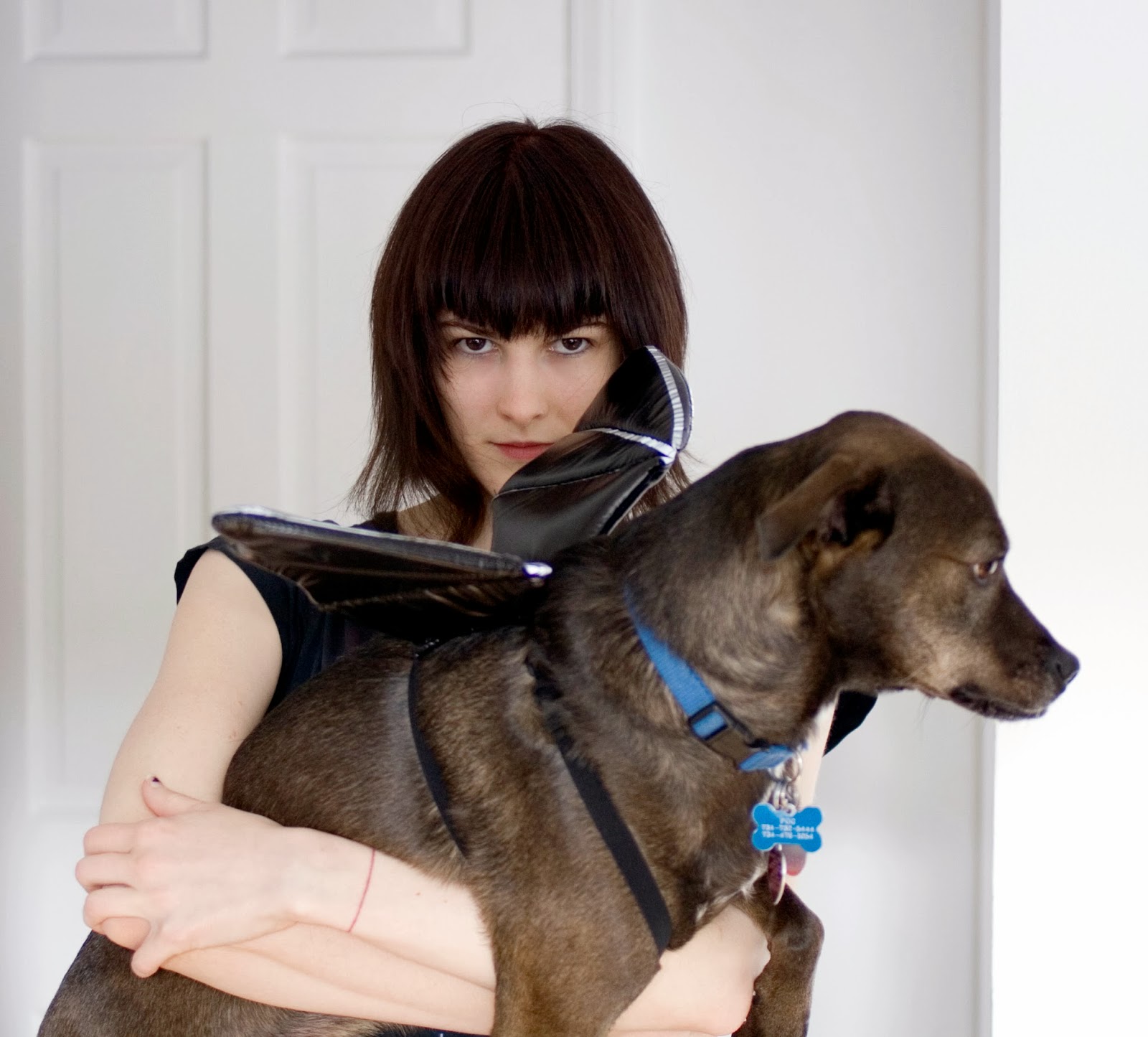 bombasine: DIY Pentagram Cage Bra (or: Alex Takes Her Shirt Off for Crafts)
