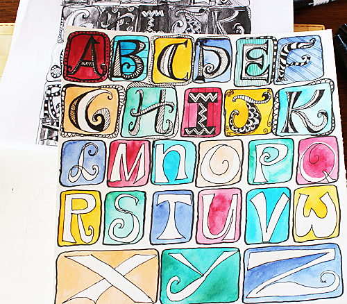 Artful Lettering - The Red Painted Cottage