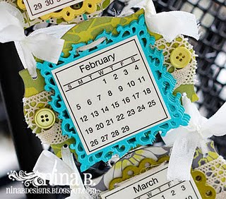 SRM Stickers: Mini Calendar Wall Hanging
