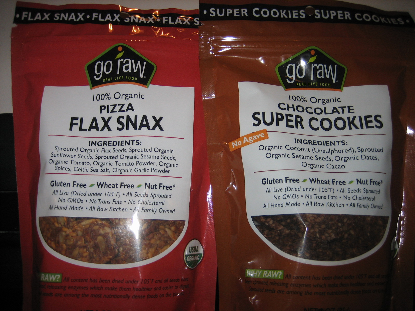 The Veracious Vegan: Go Raw - Flax Snax, Super Cookies, and Bars