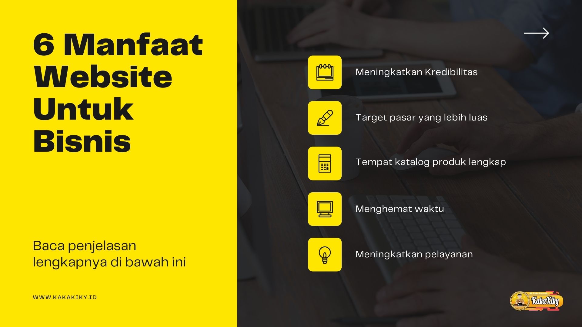 6 Manfaat Website Untuk Kesuksesan Bisnis - KakaKiky | Blog Edukasi