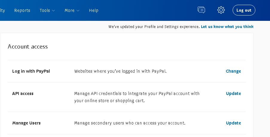 Update PayPal account (steps you should follow)