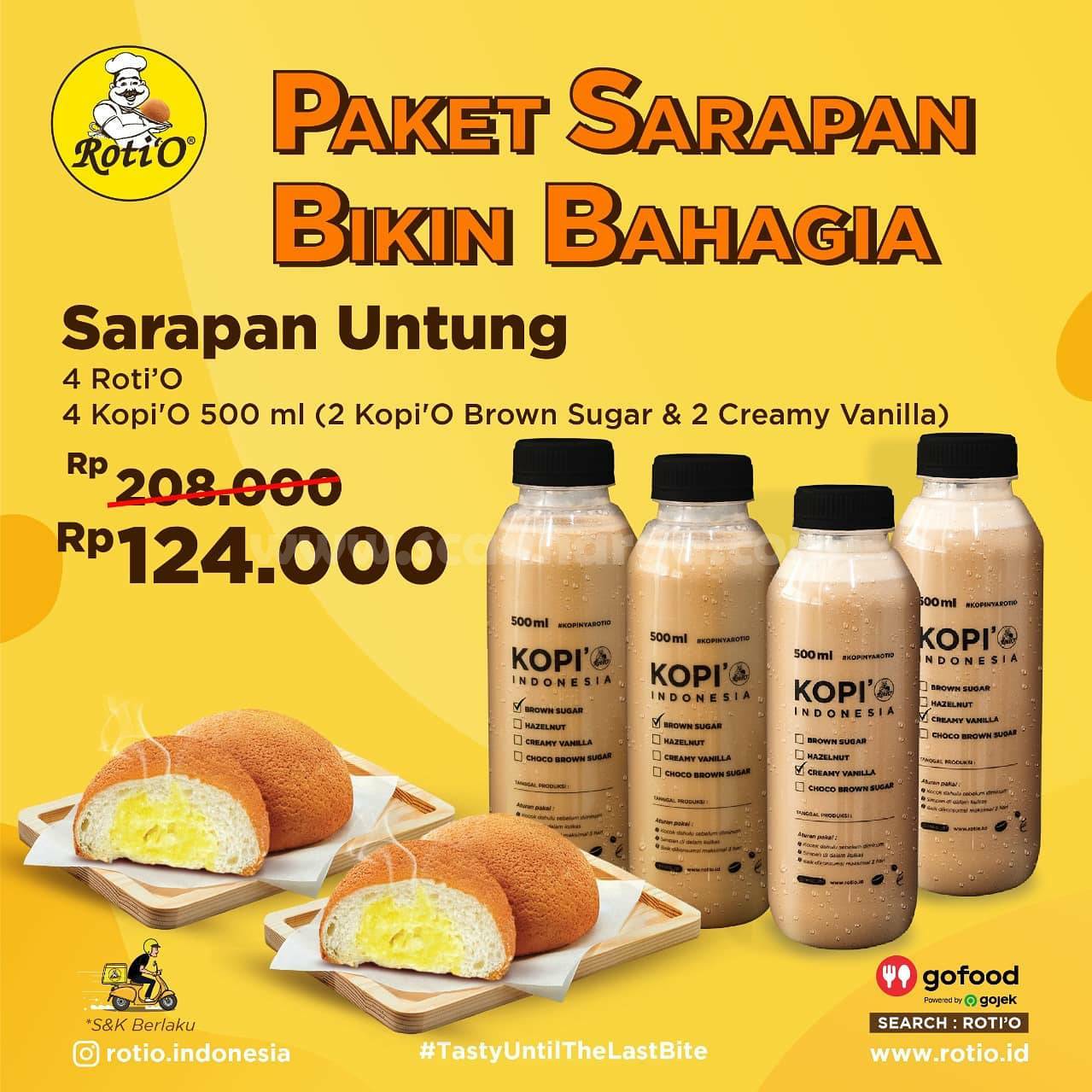 Promo ROTI'O Paket Sarapan Diskon Up To 50% | scanharga