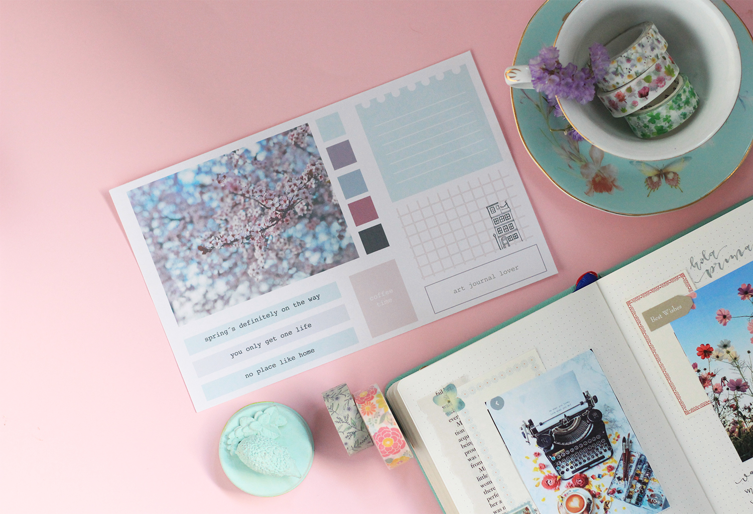 Little Hannah: Descargable: Paleta de colores para tu art journal