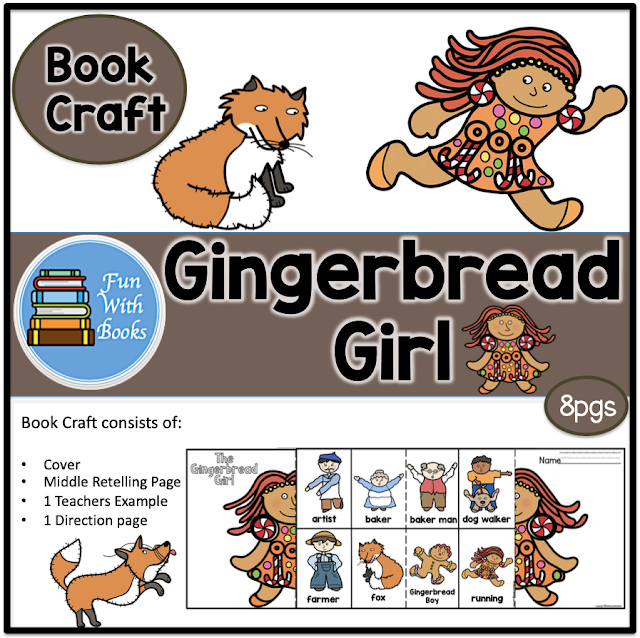 THE GINGERBREAD GIRL BOOK CRAFT ~ Book Units by Lynn
