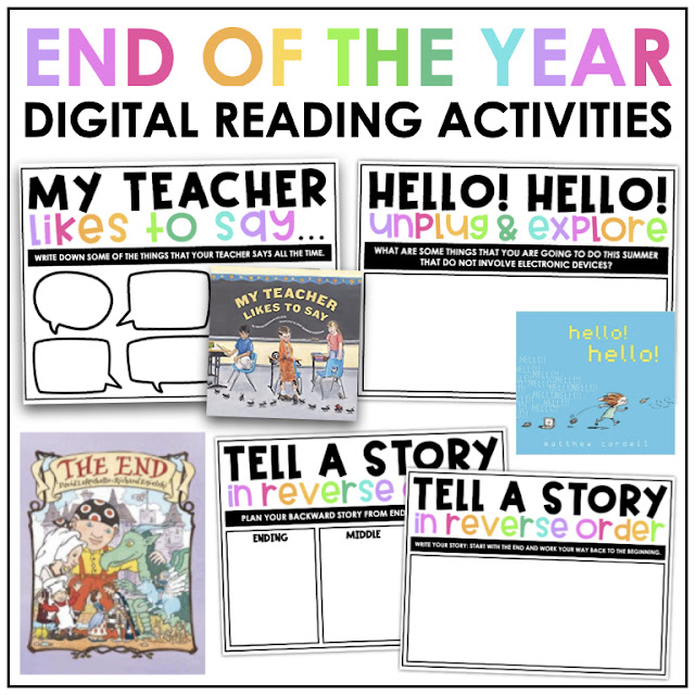 End of Year Reading Activities: Distance Learning Edition - Teaching to ...