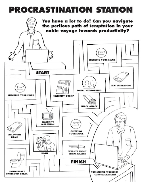 All This Is That: Procrastination Station - from Coloring for Grown-ups