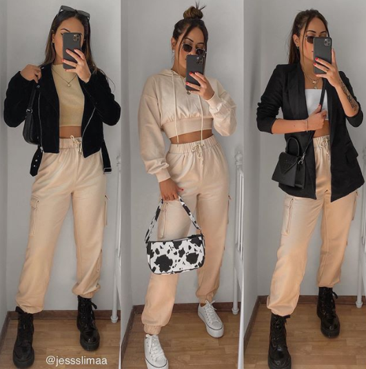 Pam Lepletier: 10 looks com calça de moletom para você se inspirar e ...