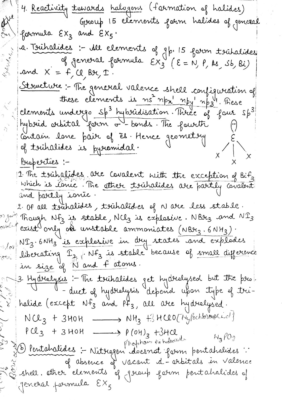 p-Block Elements Handwritten Notes for Class 12th Chemistry || CBSE ...