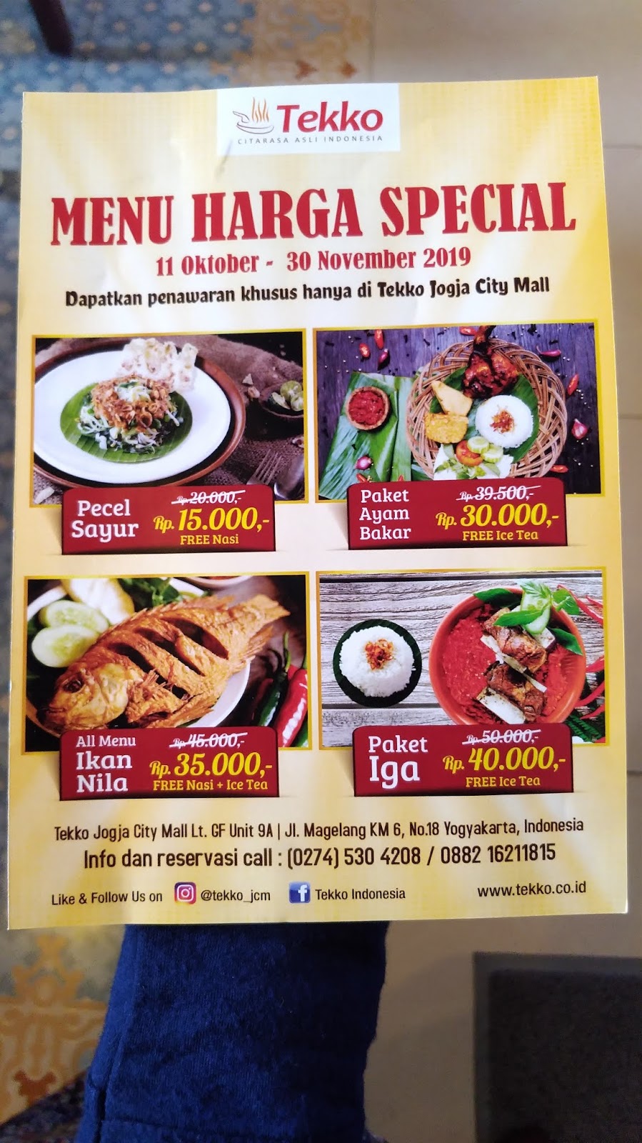 Tekko Jogja City Mall Lebih Sekedar Warung Makan - Wisata dan Kuliner