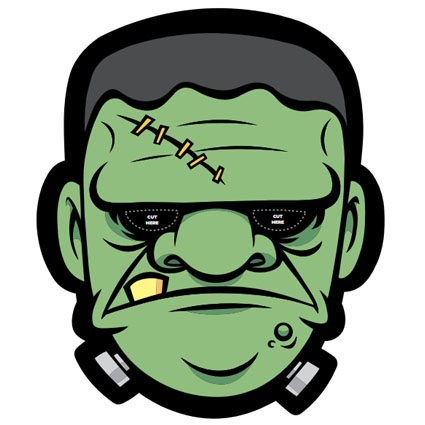 Frankenstein Mask Printable - Masks for Children