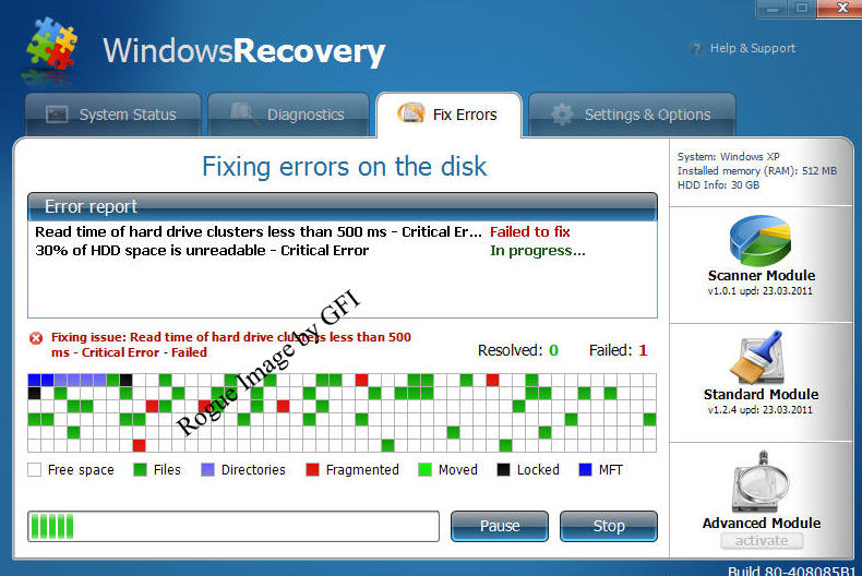 Rogue Antispyware: How to Remove Windows Recovery FakeSysDef (Fake ...