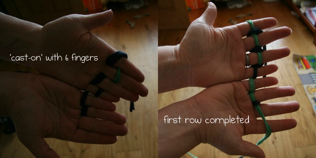 Scooch Monkey!: hand-knit scarf, literally: tutorial