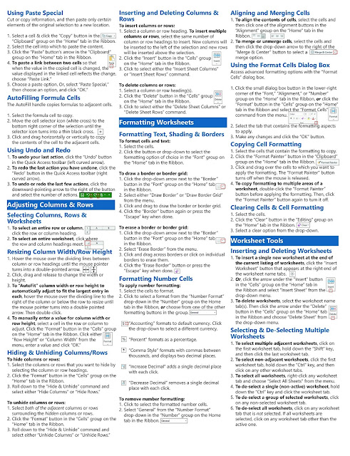 New Quick Reference Guide (cheat Sheet Of Instructions, Tips