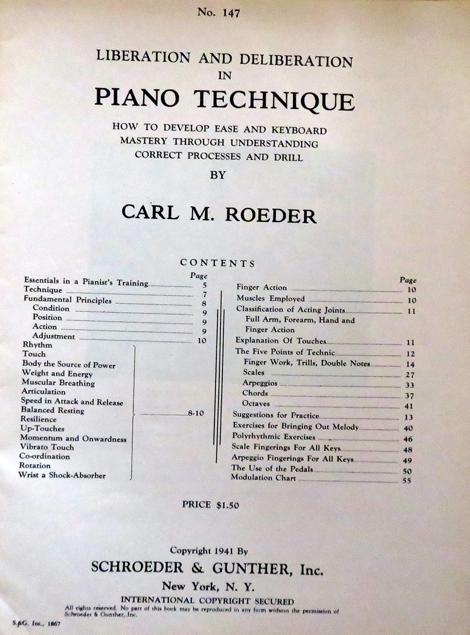 CARL M. ROEDER: Problemas a los que se enfrentan los profesores de piano
