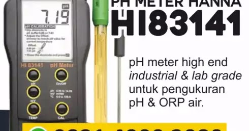 Harga pH Meter Hanna Instruments HI 83141 | Jual pH Meter Murah di Bandung dan Jabodatebek Ady ...