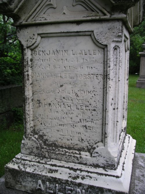 Nutfield Genealogy: Tombstone Tuesday - Benjamin Allen Monument
