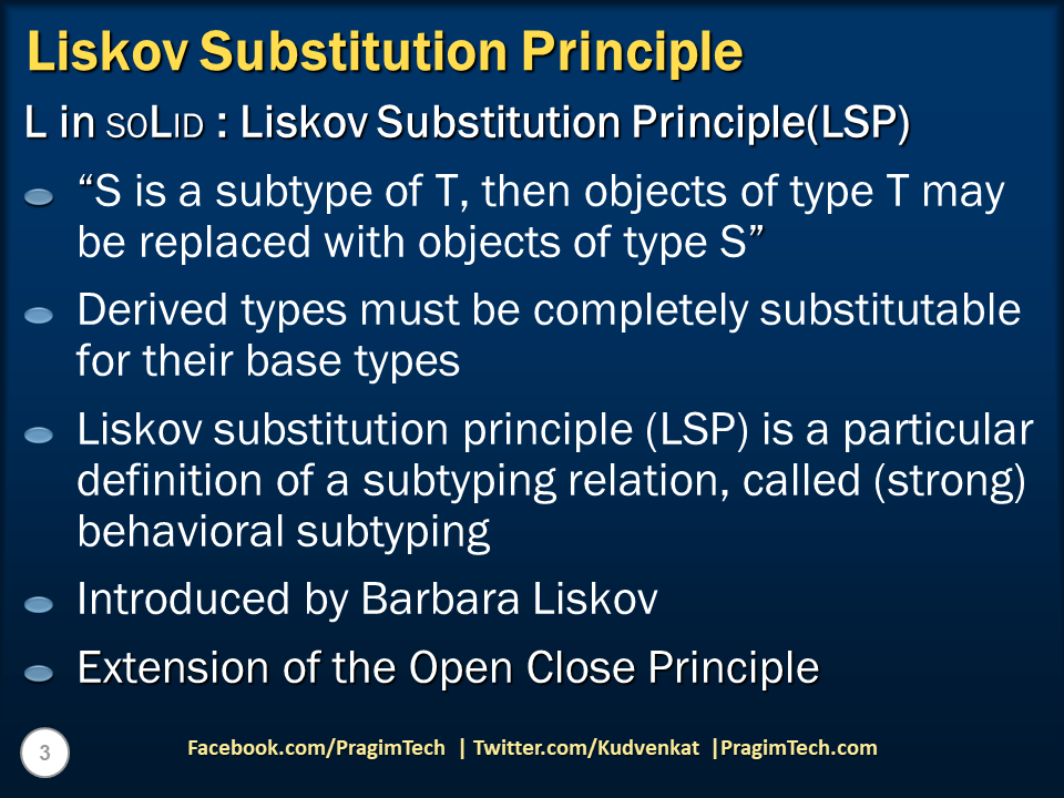 Sql server, .net and c# video tutorial: Liskov Substitution Principle ...