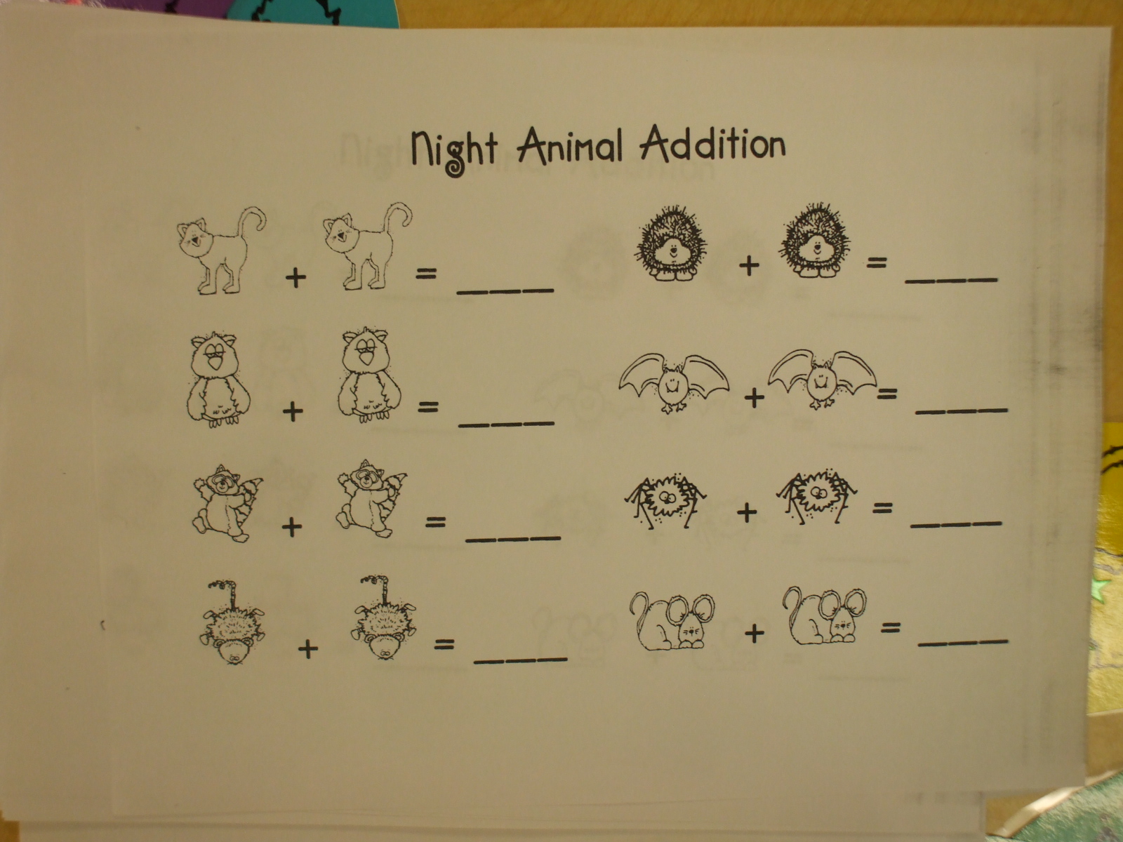 Mrs. Huff's Kinderblog: Lots of Night Animals and Hibernation Stuff