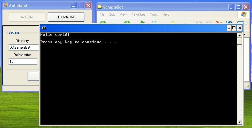 AutoBatch : Auto Run Batch File - HadiSCADA