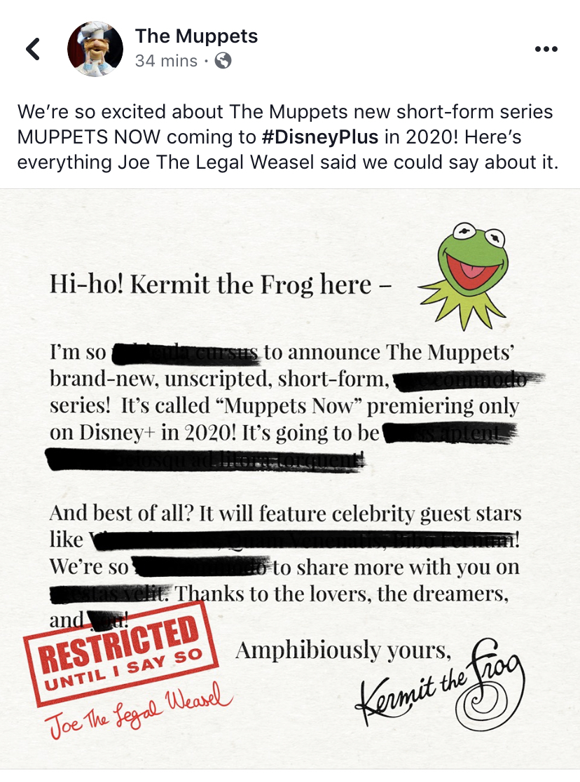 Muppet Stuff: BREAKING NEWS: New Muppet Series Coming to Disney+!