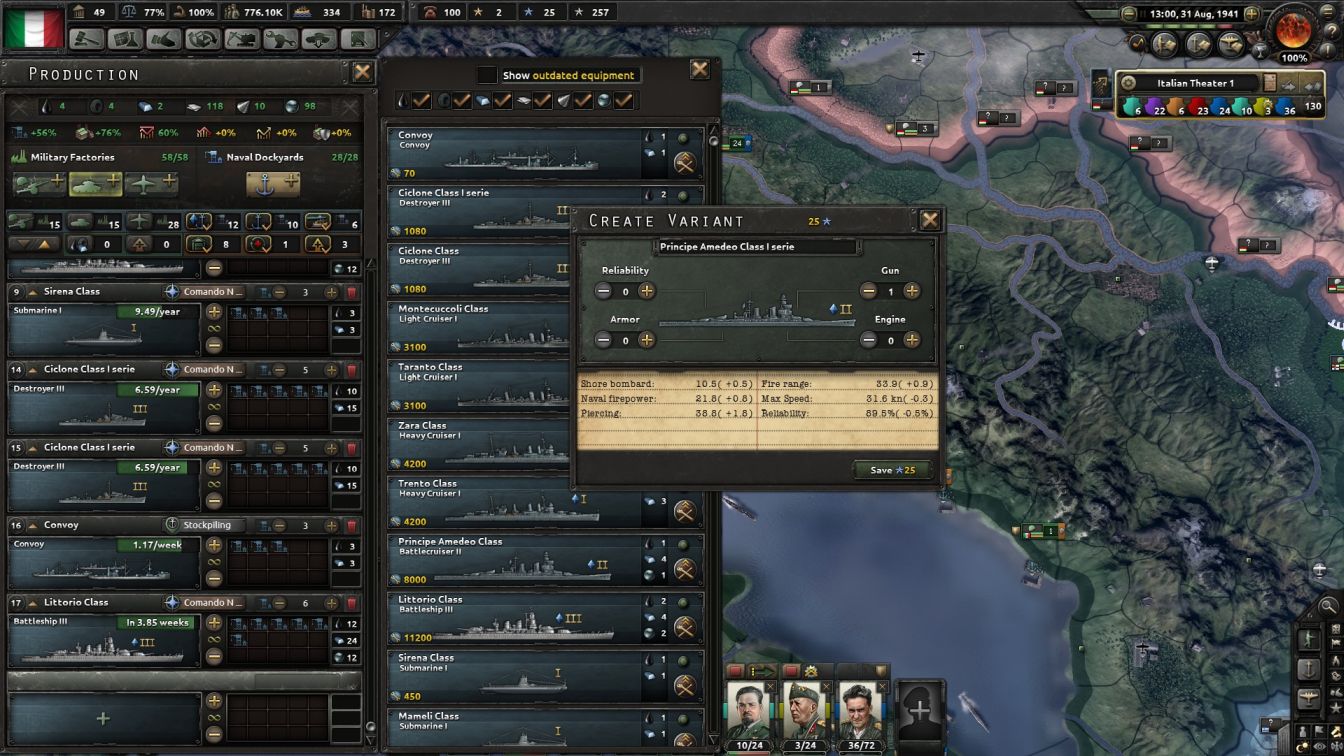 Italy - HOI4 - Italian Armour