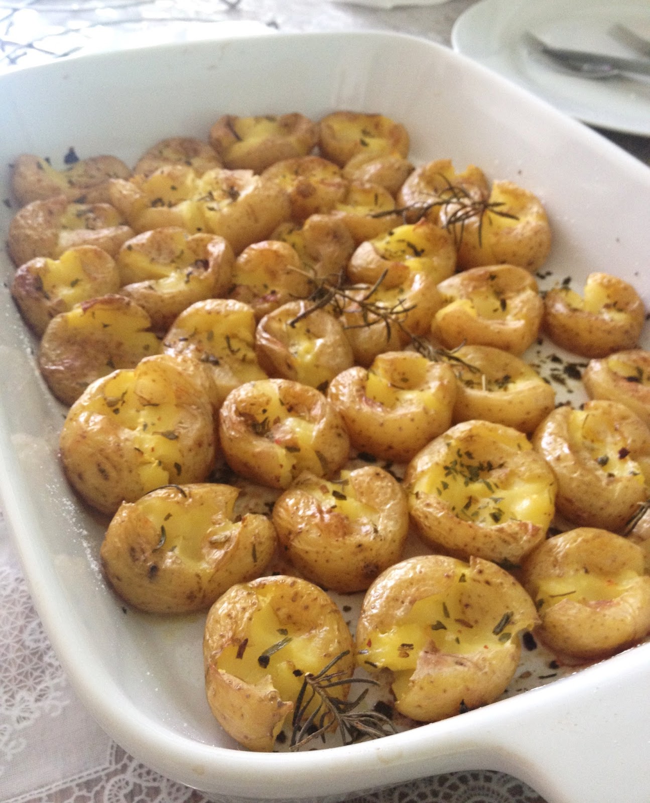 Cozinhando e Amando: Batatas ao murro