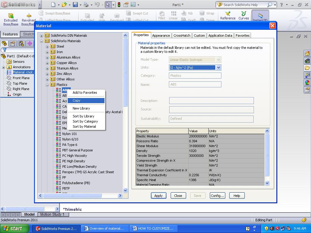 Customize your materials properties - IME Technology Sdn Bhd