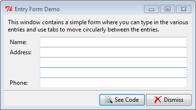 Py In My Eye: Tkinter Entry Form Demo