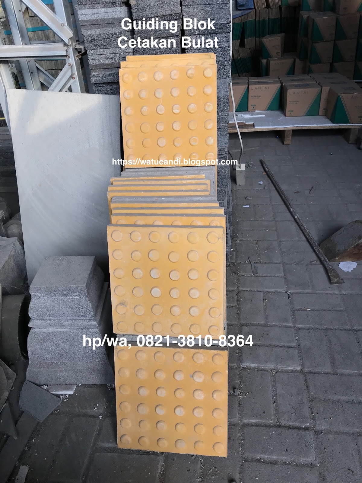 Jual Guiding Blok Bahan Batu Asli Jaminan Mutu Kuat Juga Cetakan Beton ...