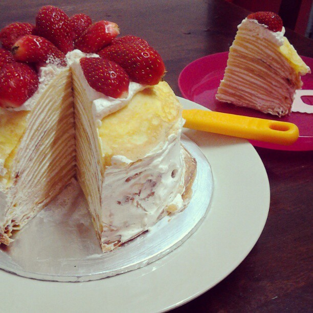 -nothing else but dessert yet delicious-: mini vanilla mille crepe cake ...