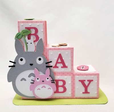 A Star For Chiemi: Totoro Baby Blocks Card