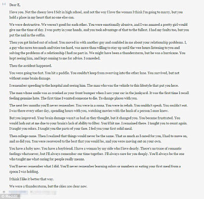 Saddest Goodbye Letter ~ Thankyou Letter