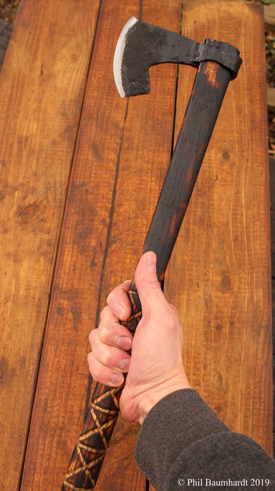 Blackheart Forge: Railroad Spikes Forged into Viking Axes