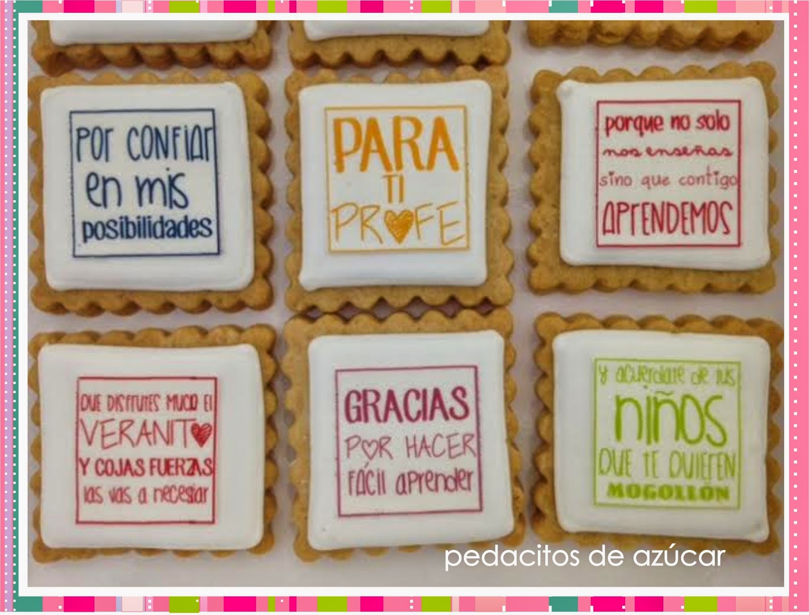 Pedacitos de Azúcar: GALLETAS FIN DE CURSO PARA PROFESORES!