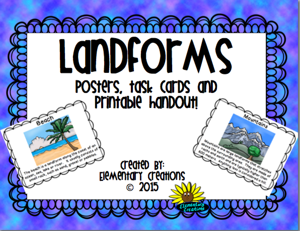 The Best of Teacher Entrepreneurs: Social Studies Lesson - "Landforms ...