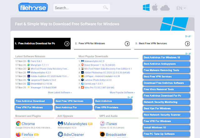 Software download website list free (Safely & Legally)