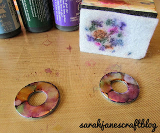 Glazed Alcohol Ink Washers