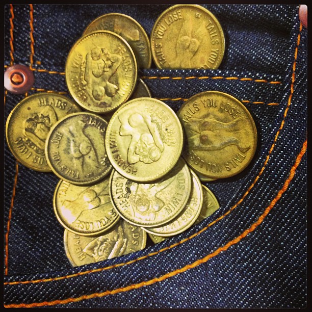 CYCLE TRASH: ド下手ロウ付けシリーズ：win lose coins are back