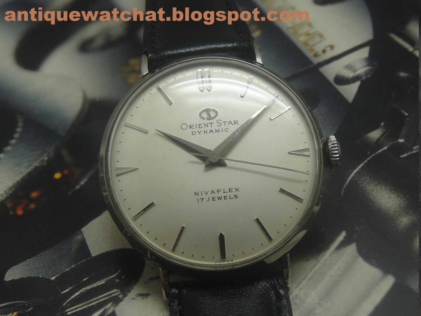 Antique Watch Bar: ORIENT STAR DYNAMIC NIVAFLEX 17 JEWELS OS44 (SOLD)